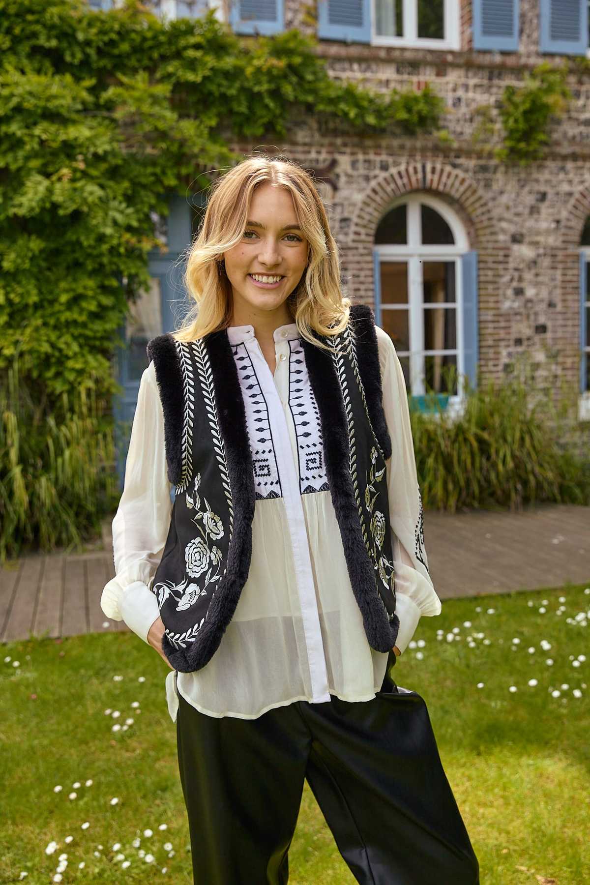 Veste reversible sans manches LAURETTE